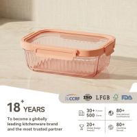 China Unique Color Microwave Safe Glass Containers With Glass Lids For Grocery Chains & Private Label Distributors for sale