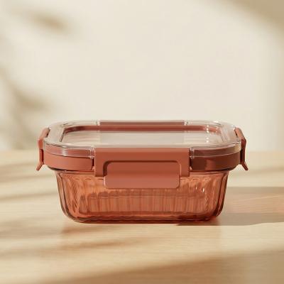 China Unique Color Microwave Safe Glass Containers With Glass Lids For Grocery Chains & Private Label Distributors for sale