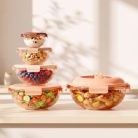 China Nestable Borosilicate Glass Bowl Set for Premium Kitchen & Home Living Brands for sale