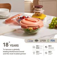 China Nestable Borosilicate Glass Bowl Set for Premium Kitchen & Home Living Brands for sale