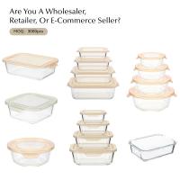 China IKOO High Borosilicate Glass Food Container with PP Lid - Thermal Shock 120℃, Leak Proof, and Airtight for Safe Storage for sale