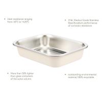 China Eco-friendly Stainless Steel Food Storage Box Withzero-waste Aesthetics For Eco-Friendly & Sustainable Lifestyle Brand Owners for sale