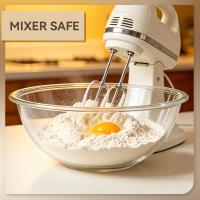 China Oven-Safe High Borosilicate Glass Mixing & Serving Bowl Set for Premium Kitchenware Brands for sale