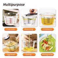China Borosilicate Glass Measuring Cups with PP Lids for Promotional & Loyalty Programs for sale