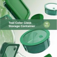 China Teal Borosilicate Glass Bakeware for Established Cooking Appliance Brands for sale