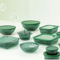 China Teal Borosilicate Glass Bakeware for Established Cooking Appliance Brands for sale