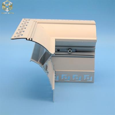China 90 Degree Corner Aluminium Led Strip Profile Ceiling Recessed for sale