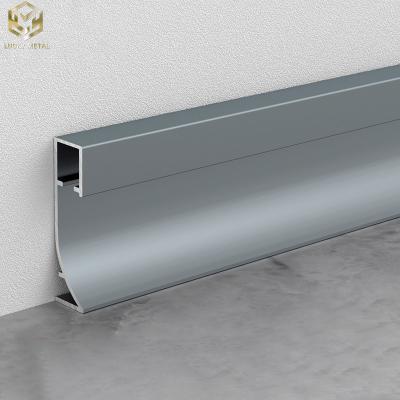 China Fireproof Aluminum Baseboard Molding 2.5m Length For Commercial Flooring for sale
