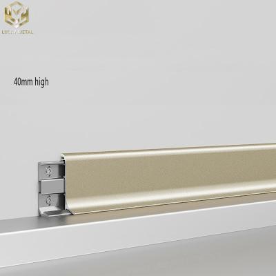 China Customized Metal Aluminium Skirting Profile Anodised Finish for sale
