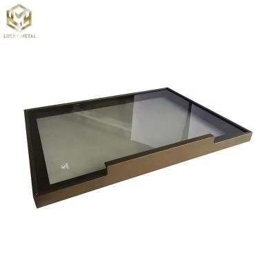 China Anodized 6000 Series Aluminium Profile for Customized Length Kitchen Cabinet Door Frame for sale
