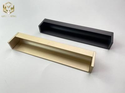 China Aluminum Metal Drawer Edge Pull Handles for sale