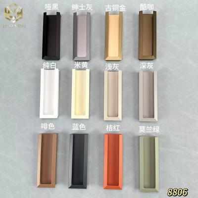 China Polished Silver or Black Aluminium Handles Rustproof Easy-Clean Surface for sale