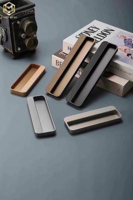 China Durable Brushed Aluminium Cabinet Handles With Seamless Edge for sale