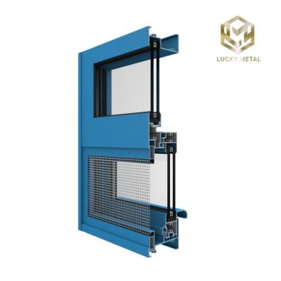 China Post-Consumer Recycled Aluminium Door Frame Profile Ocean Plastic Blend for sale