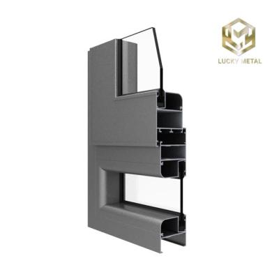 China Anti-Corrosion Anodized Aluminium Door Frame Profile With Reinforced Edges for sale