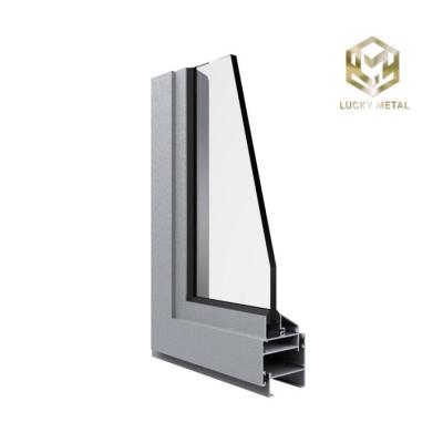 China ​Pre-Grooved 50mm Aluminium Door Frame Profile ADA Compliant Design for sale