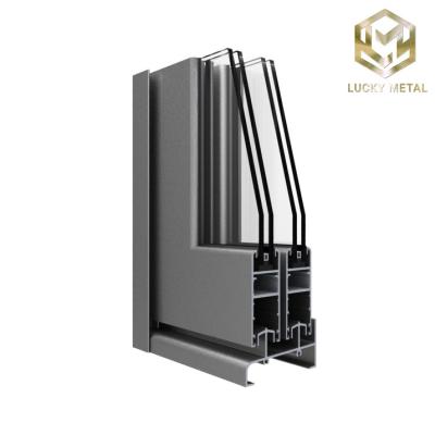 China Extruded 3.0mm Aluminium Door Frame Profile Fire Rated 60 Minutes for sale