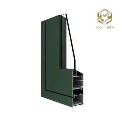 China Heavy-Duty 6063-T5 Aluminium Door Frame Profile 2.5mm Thickness IP65 for sale