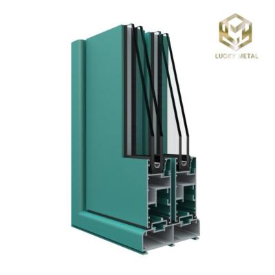 China High-Strength 6061-T6 Aluminium Door Frame Profile With IP55 Waterproof Rating for sale