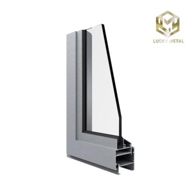 China Galvanized 3.0mm Aluminium Door Frame Profile For Sliding Or Folding Doors for sale