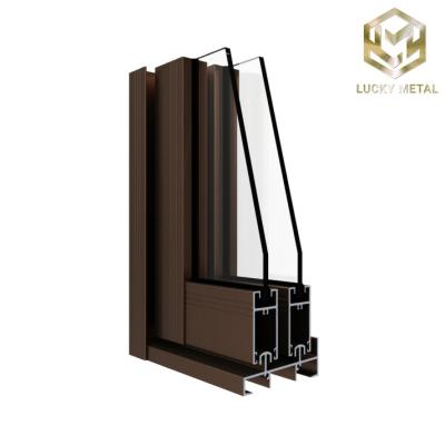 China ​Reinforced 8mm Groove Aluminium Door Frame Profile With Anti-Scratch Surface for sale