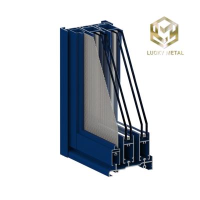 China Recyclable Heavy-Duty Aluminium Door Frame Profile For Commercial Doorways for sale