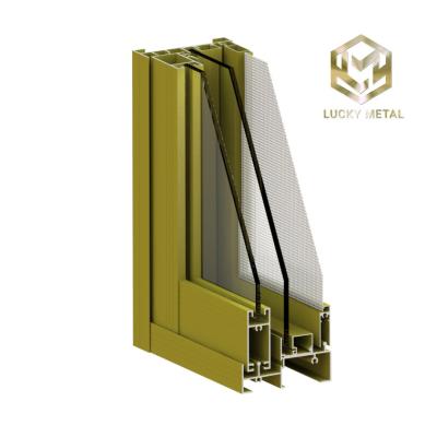 China Architectural Grade Aluminium Door Frame Profile With Noise Reduction Structure for sale