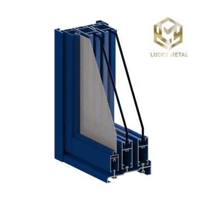China Energy Efficient Aluminium Door Frame Profile With Integrated Sealing System for sale