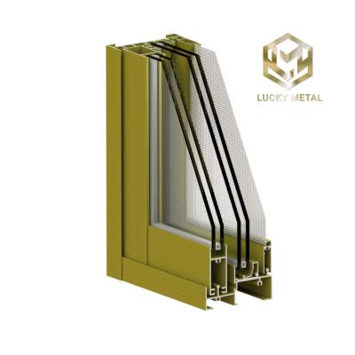 China Powder-Coated Aluminium Door Frame Profile For Moisture Resistant Construction for sale