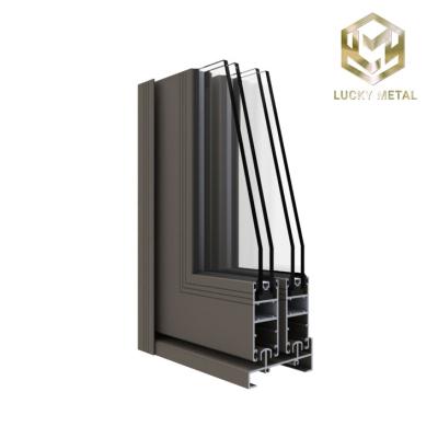 China Slim Profile Aluminium Door Frame With Reinforced Corners And Adjustable Depth for sale