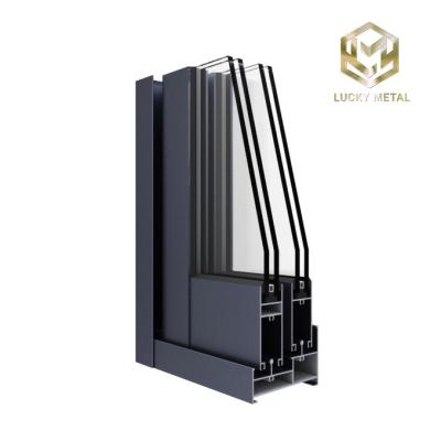 China Fireproof Lightweight Aluminium Door Frame Profile For Architectural Applications for sale