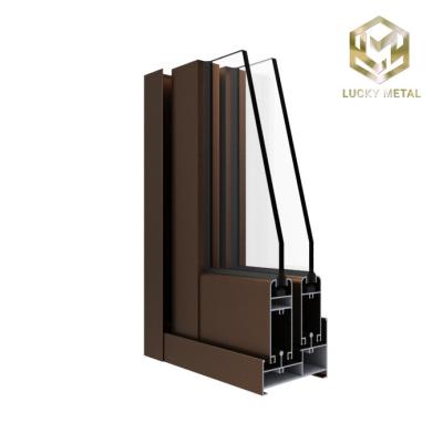 China Corrosion Resistant Thermal Insulation Aluminium Door Frame Profile With Reinforced Design for sale