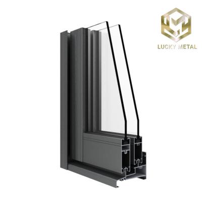 China Weatherproof Aluminium Door Frame Profile With Integrated Sealing System for sale