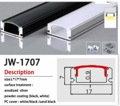 China Anodized 6063-T5 Aluminium LED Channel With Diffuser Cover for sale