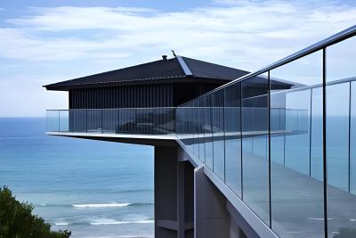 China 1.2m Height Tempered Glass Aluminum Pool Fence For Outdoor Safety for sale