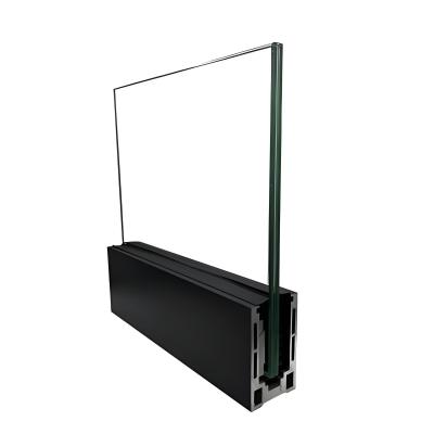 China Anti-Corrosion 8mm Tempered Glass Aluminum Fence Easy Installation for sale