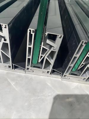 China 1.2mm Thick Powder Coated Aluminum Frameless Glass Fence System for sale
