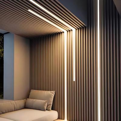 China ​Anodized Black Aluminium LED Strip Housing 15mm With Frosted Diffuser for sale