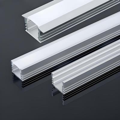 China ​Silver Anodized Snap-On Aluminium LED Strip Profile 10mm For Cabinet Lighting for sale