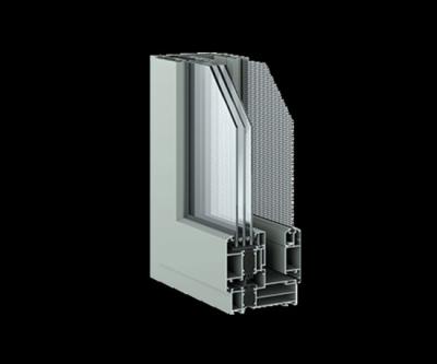 China Customizable Aluminium Door Frame Profile 30mm-60mm For Curtain Walls for sale