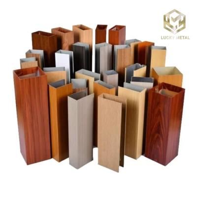 China OEM Suspended Metal Wood Aluminum Baffle Ceiling Tiles For Office Buildings for sale