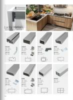 China Anodized Aluminium Cabinet Door Frame with Customized Length for Kitchen Cabinets for sale