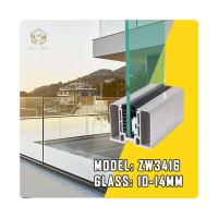China Residential Temporary Fence Tempered Glass Railings Stainless Steel Balustrade Post Aluminium Enclosure Aluminum Fencing Safety for Hotel for sale
