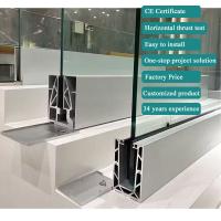 China Hot Sale Aluminium U Base Channel Frameless Glass Fence for Staircase for sale