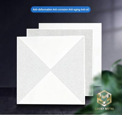 China Aluminium Lay-in Ceiling Aluminum Perforated Ceiling Tile for sale
