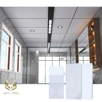 China China Manufacturer Decorative Metal Aluminum Perforated Mesh Panels 600x600 Clip In Lay In Ceiling Tile for sale