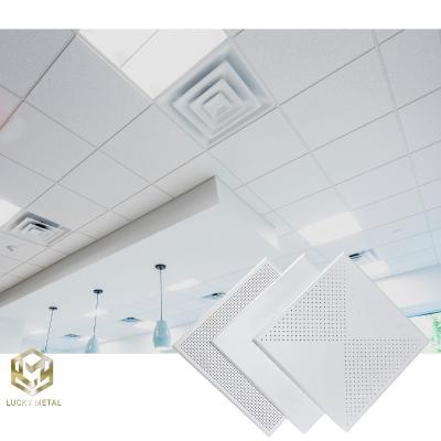 China 600*600 Aluminum Ceiling Panel Panel for Office Fireproof Durable Ceiling Solution Fire-Safe High-Quality Ceiling Tile for sale