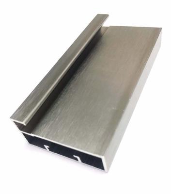 China Brushed Aluminium Cabinet Door Edge Handle Profile for sale