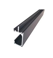 China Black Anodized Aluminium Kitchen Cabinet Frame Profile for sale