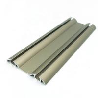 China Double Groove Aluminium Kitchen Cabinet Rail Profile for sale